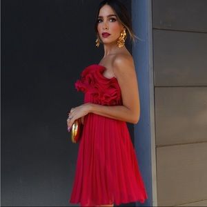 Zara | Dresses | Zara Pleated Ruffle Mini Dress | Poshmark